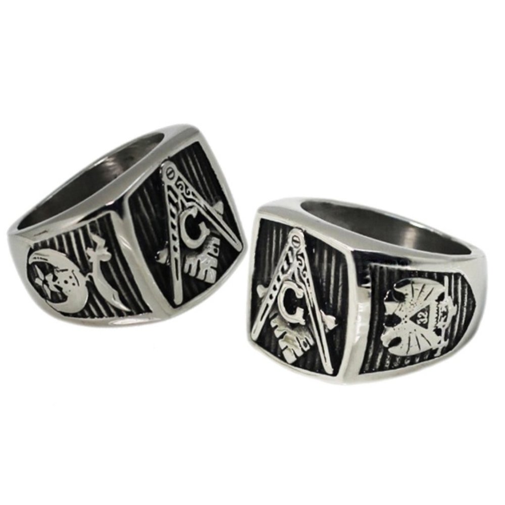 Masonic Ring 32nd Degree Scottish Rite And Shriner Ri… - Gem